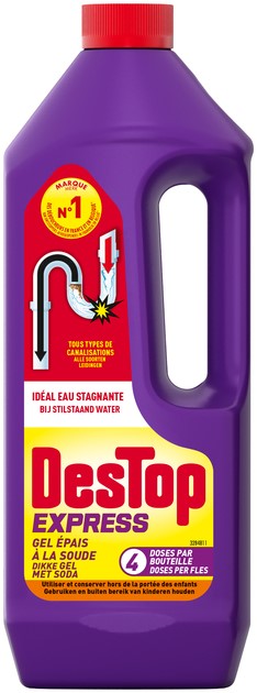 Afvoerontstopper Destop Gel Express met Soda 950 ml - Datas Kantoor ...