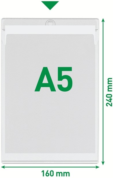 Insteekmap U-model Leitz Premium met ophangoog 0.20mm PVC A5 ...