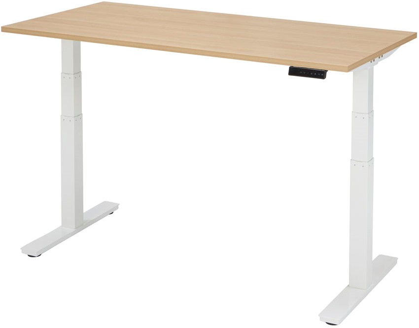 Orange Office Basic Elektrisch zit/sta bureau - 180 x 80 cm - Havanna ...